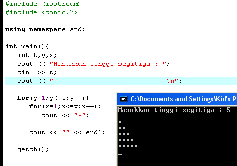 Program Segitiga Siku Siku Dengan Java C Ayo Belajar Sama